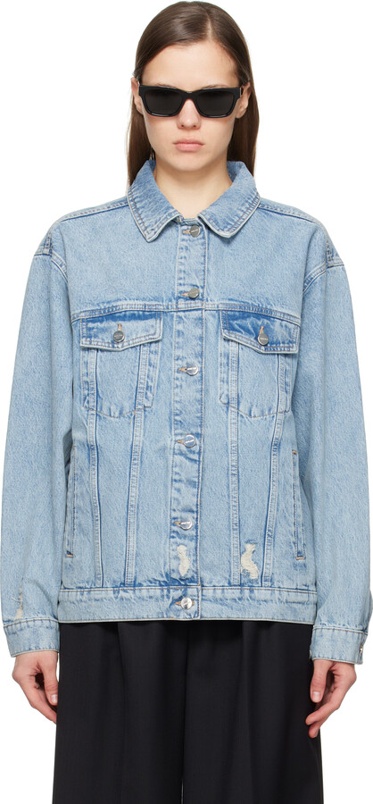 Anine Bing Blue Rory Denim Jacket - ShopStyle