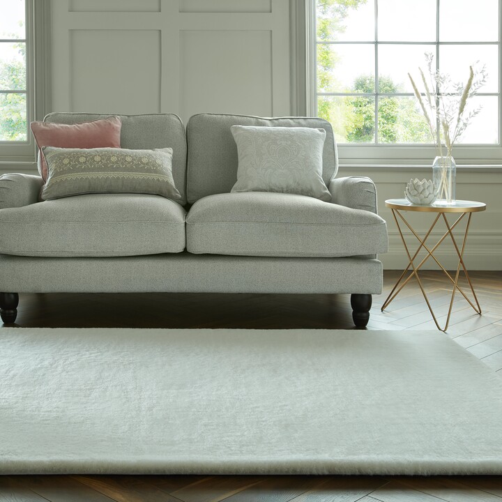 Dorma Purity Luxury Faux Fur Rug White - ShopStyle Indoor Cushions