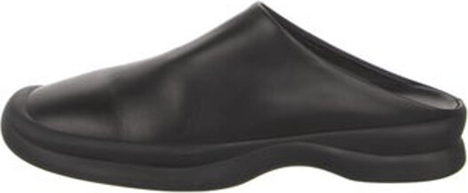 The Row Leather Mules - ShopStyle