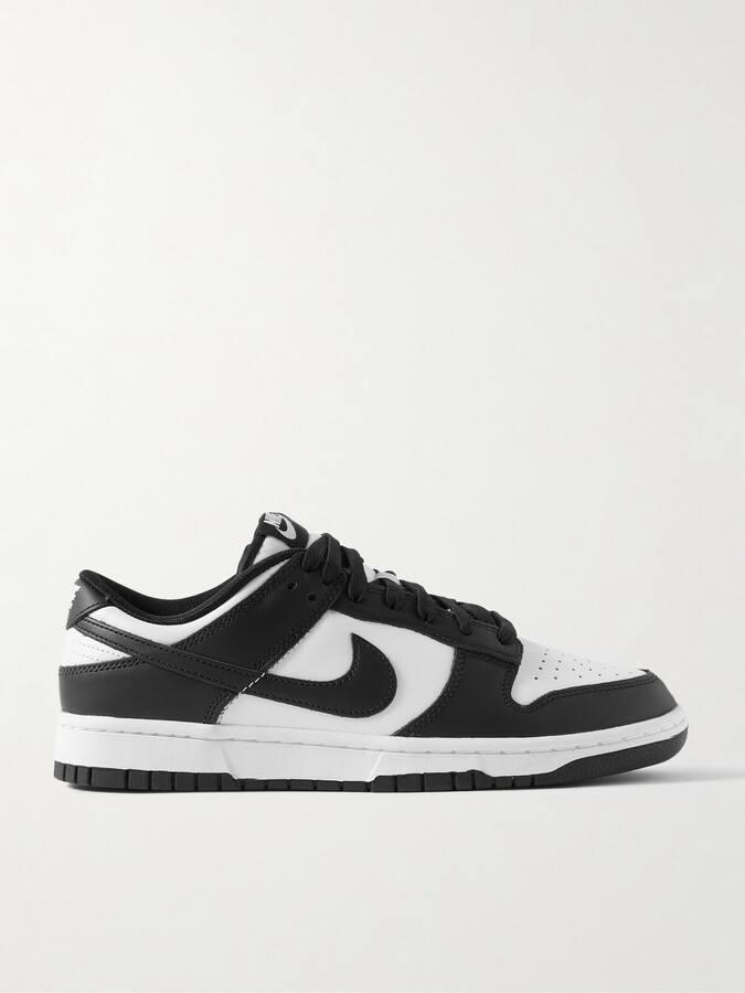 Nike Dunk Low Retro Leather Sneakers - ShopStyle
