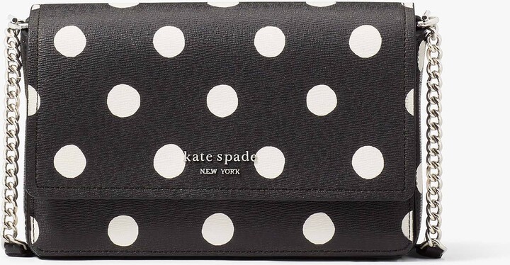 Kate Spade Morgan Sunshine Dot Faux Leather Flap Chain Wallet - ShopStyle