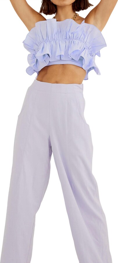 Sovere Rapture Crop Bodice In Pale Peri - ShopStyle Tops