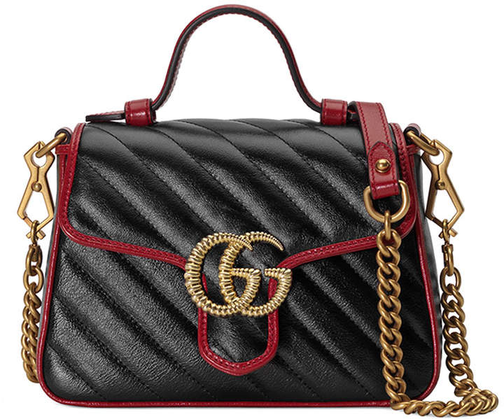 Gucci GG Marmont Torchon Mini Top-Handle Bag - ShopStyle