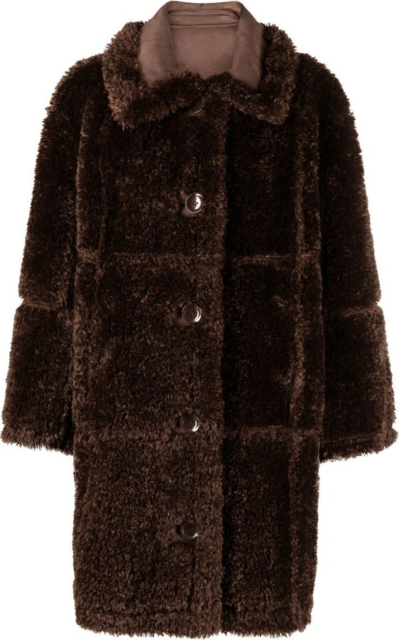 Stand Studio Samira faux-shearling coat - ShopStyle