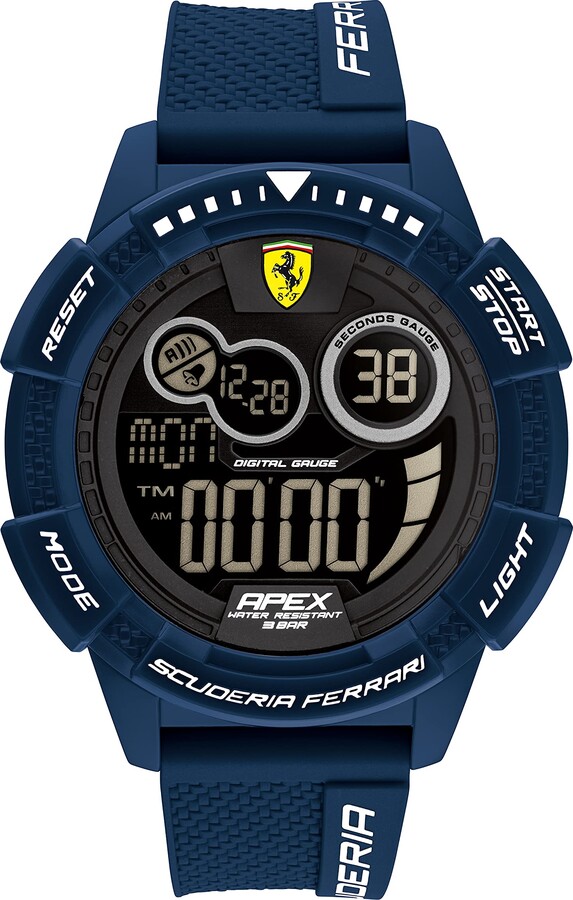Scuderia Ferrari Men Analog-Digital Quartz Watch with Silicone Strap ...