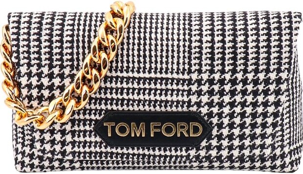 Tom Ford Logo Patch Checked Tote Bag - ShopStyle