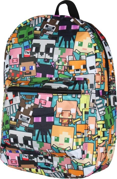 Seven Times Six Minecraft Backpack Multi Character Chibi Video Game ...