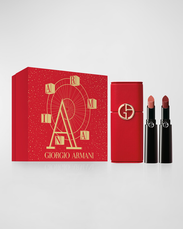 ARMANI beauty Lip Power Holiday Satin Lipstick Duo Set - Limited ...