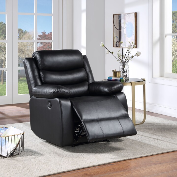 LELATTRADE Single Power Recliner Chair Upholstered Power Motion ...