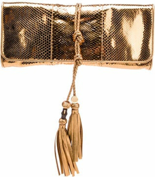 Gucci Python Malika Clutch - ShopStyle