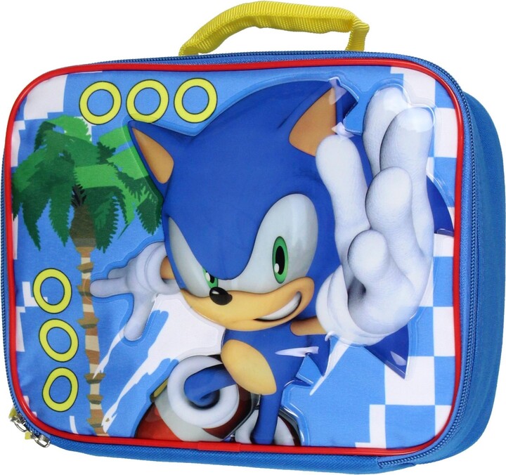 Sonic The Hedgehog Kids Lunch Box Full Gamer Raised Character Insulated ...