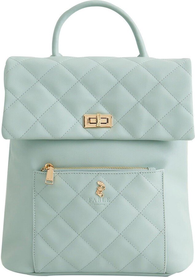 Fable England Soft Sage Quilted Backpack - ShopStyle