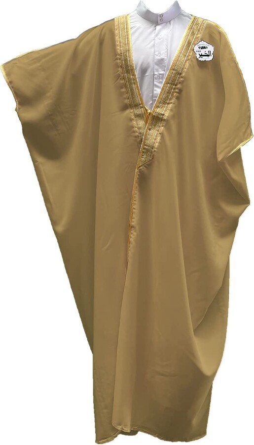 Desert Dress Bisht Cloak Arab Dress Thobe Saudi Mens Robe Eid Coat ...