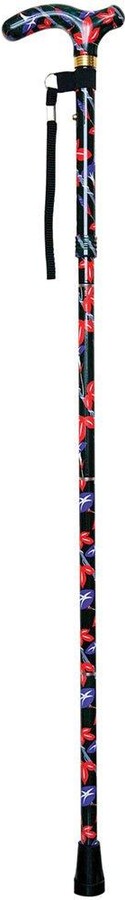 Loops Deluxe Ambidextrous Foldable Walking Cane - 5 Height Settings ...