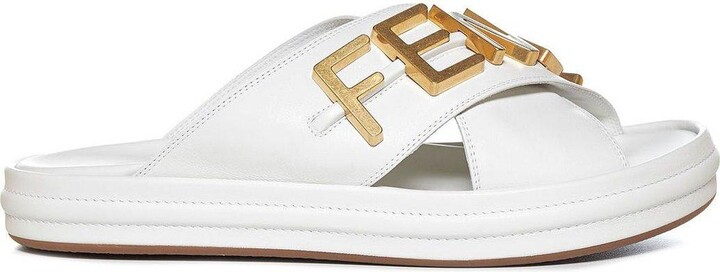 Fendi Graphy Logo Lettering Slides - ShopStyle