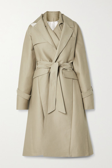 Peter Do Oversized Layered Cotton-gabardine Trench Coat - Beige - ShopStyle