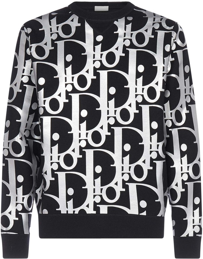 Christian Dior Oversized Reflective Oblique Sweater - ShopStyle Knitwear