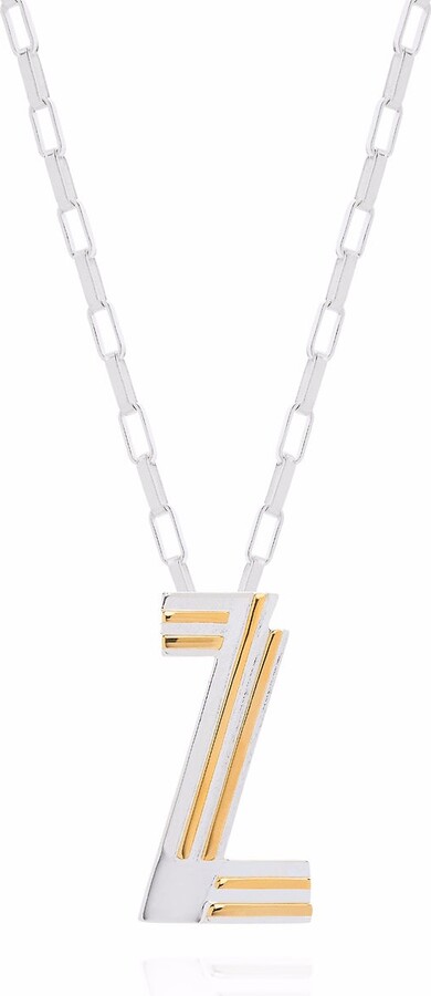 Yasmin Everley Jewellery Women's Silver Saxony Z Initial Necklace ...