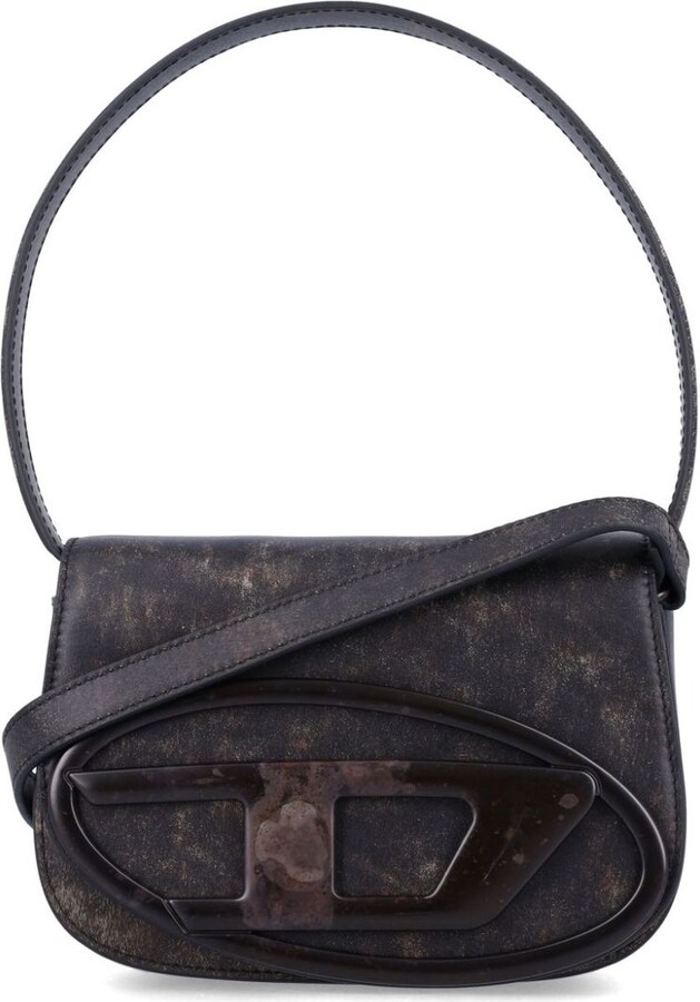 Diesel 1Dr-Iconic Shoulder Bag In Faded Effect Leather - ShopStyle