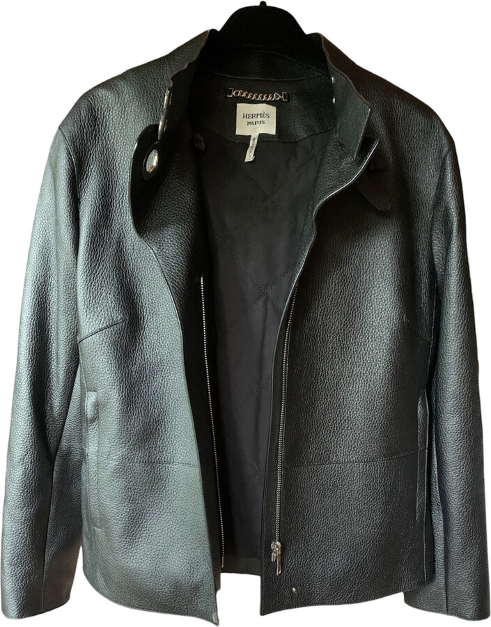 Hermes Leather jacket - ShopStyle