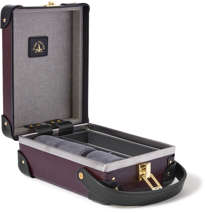 Globe-trotter Leather-Trimmed Three-Watch Case - ShopStyle Tech Accessories