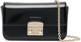 Furla Engraved-Logo Leather Crossbody Bag - ShopStyle
