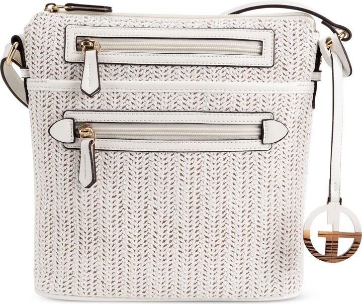 Giani Bernini Classic Straw North South Crossbody, Created for Macy's ...