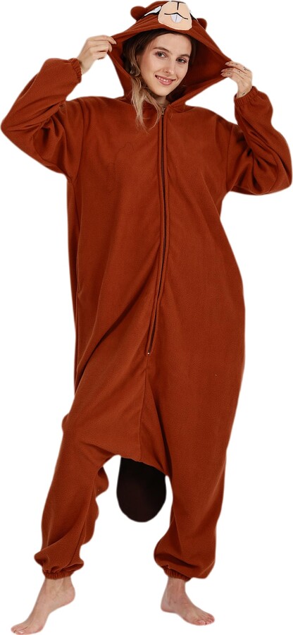 DELEY Unisex Adult Beaver Onesie - ShopStyle Robes