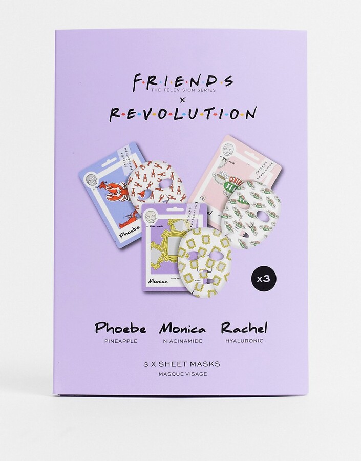 Revolution x Friends Sheet Mask Set - Phoebe, Monica and Rachel-No ...