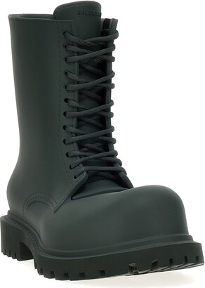 Balenciaga Trooper block-heel rubber boots - ShopStyle