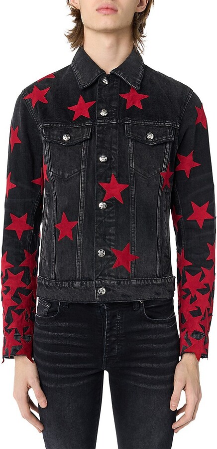 Amiri Chemist Star Denim Jacket - ShopStyle