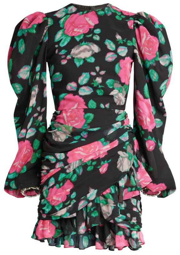 Richard Quinn Floral Rara Dress - ShopStyle