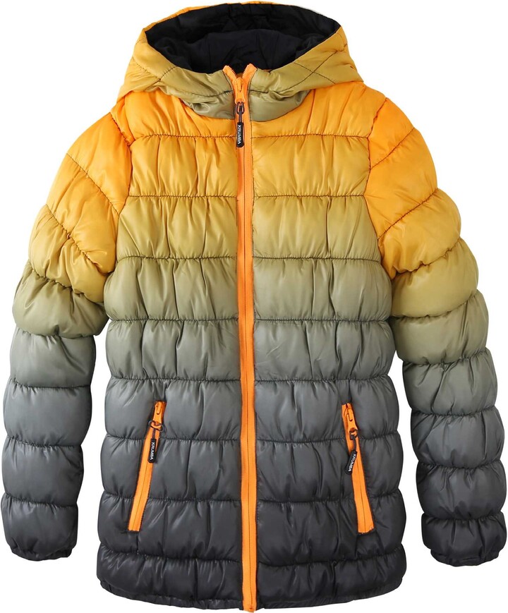 Krumba Boys Puffer Hood Jacket: Kids Waterproof Lightweight Packable ...