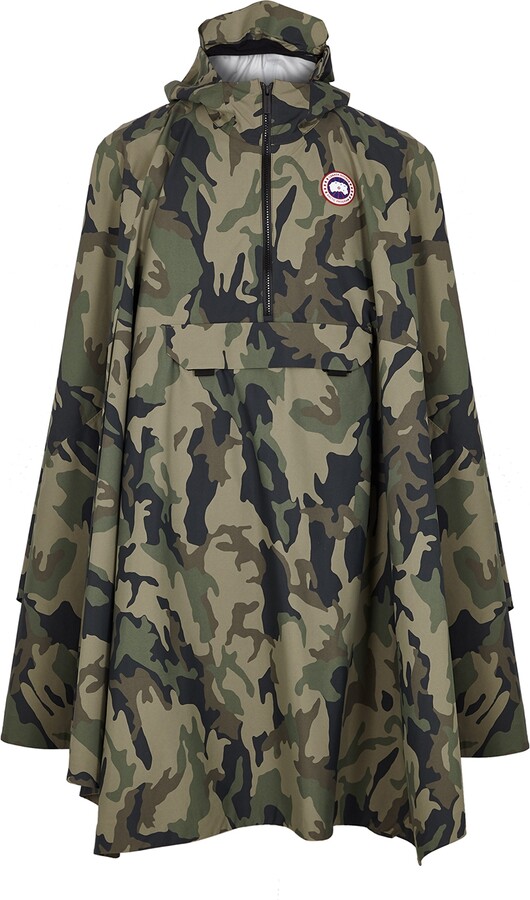 Canada Goose Field Camouflage Shell Poncho, Multicoloured, Poncho ...