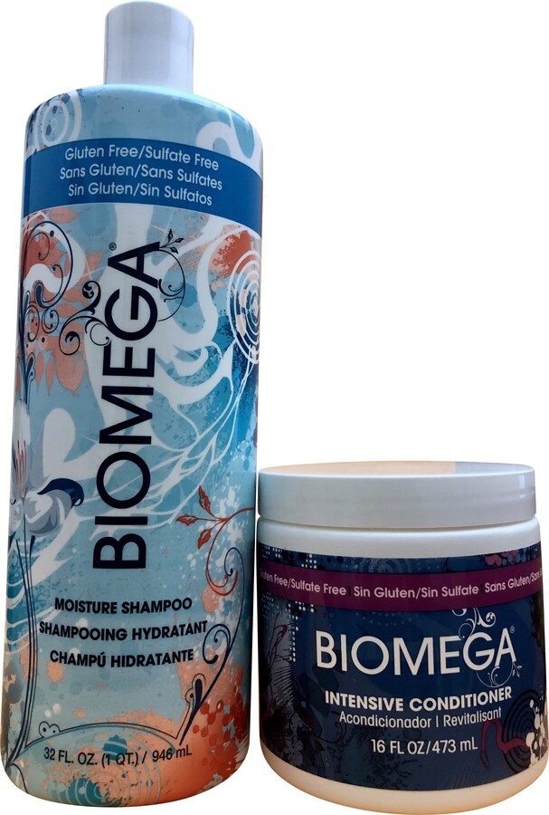 Aquage Biomega Moisture Shampoo 32 OZ & Intensive Conditioner 16 OZ ...