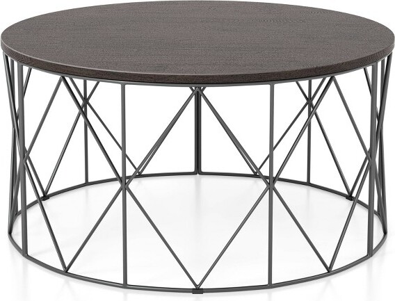 Drixol Round Coffee Table Walnut - miBasics - ShopStyle