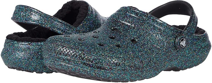 Crocs Classic Lined Clog - Glitter (Starry Skies Glitter) Clog Shoes ...