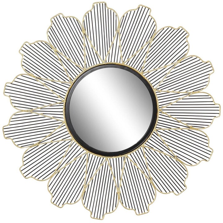 VIVIAN LUNE HOME Black And Gold Floral Accent Wall Mirror - 29" - ShopStyle