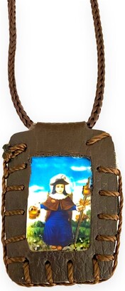 Etsy Holy Infant Of Atocha Jesus Brown Scapular Necklace Rectangular ...