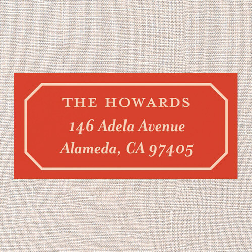Shutterfly Address Labels: Timeless Traditions, Set of 24, Red, Matte - ShopStyle