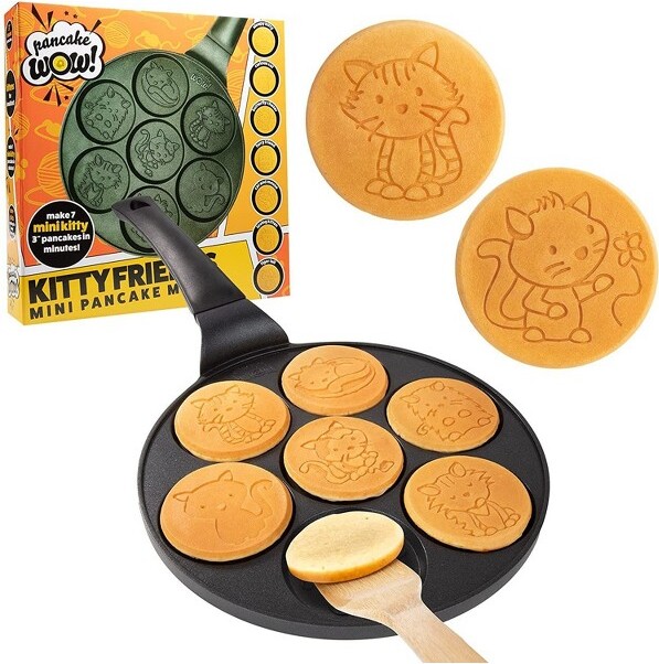 CucinaPro Pancake Wow! Kitty Friends Mini Pancake Pan - Make 7 Unique ...