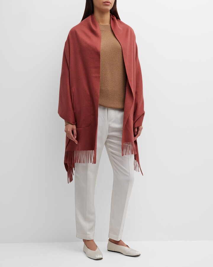 Loro Piana Opera the Nice Cashmere Fringe Stole - ShopStyle Scarves & Wraps