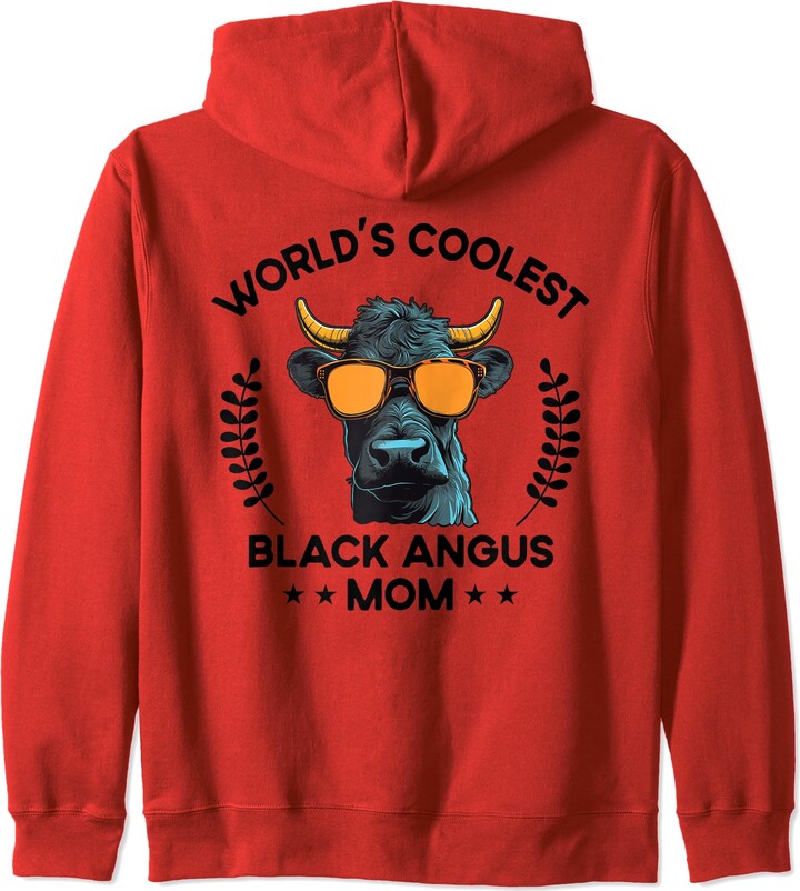 The Woof Wardrobe World's Coolest Cow Mom Mama - Women Farmer Black ...