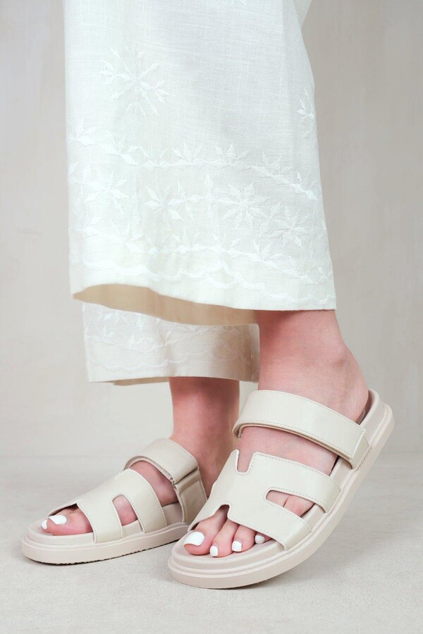 Where's That From 'Adagio' Strappy Sandals - Beige - ShopStyle