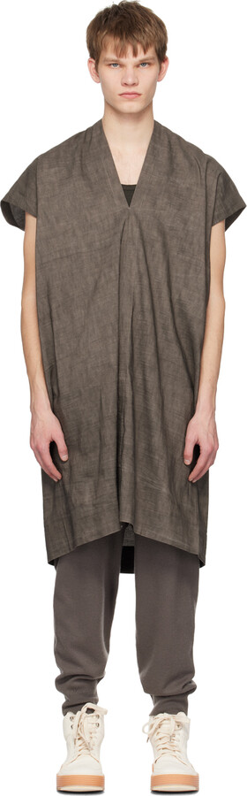 Jan-Jan Van Essche Gray #34 Tunic - ShopStyle Long Sleeve Shirts