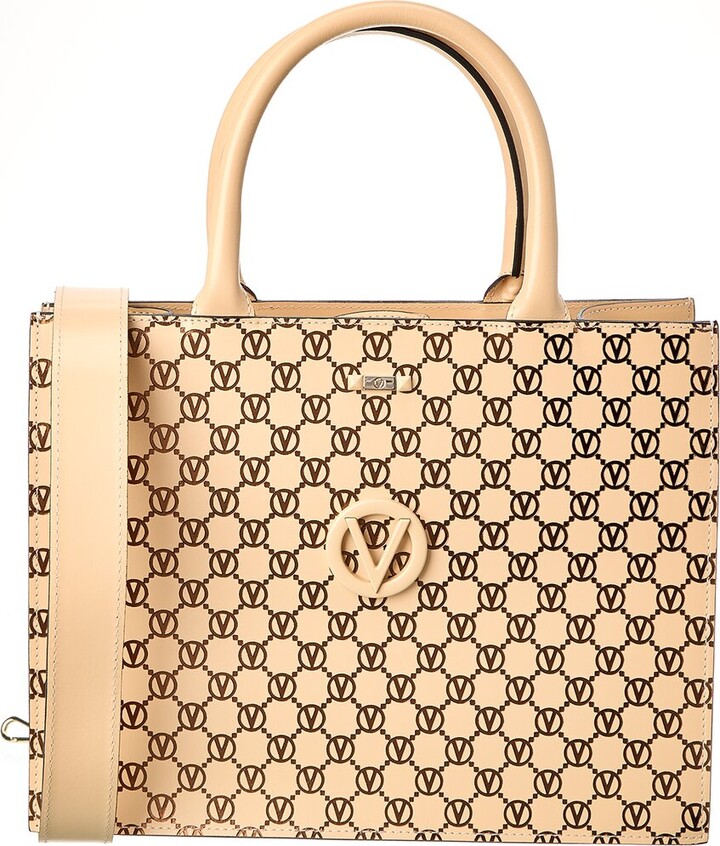 Valentino By Mario Valentino Victoria Monogram Leather Tote - ShopStyle ...