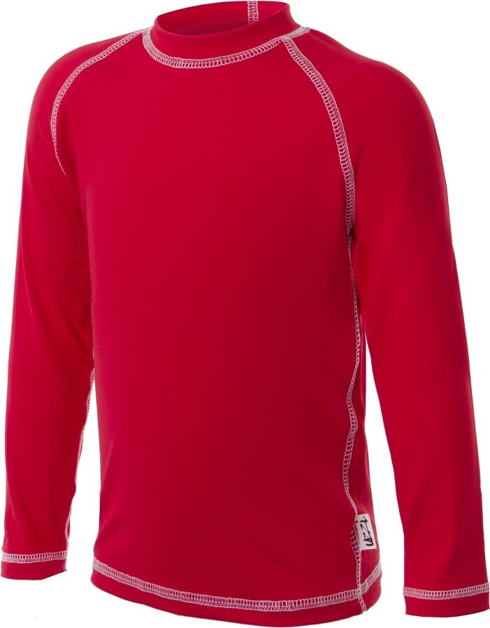UZZI Amphibious Gear Toddler UPF 50+ Long Sleeve Rash Guard | Red 2-3 ...