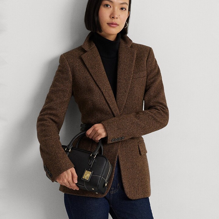 Lauren Ralph Lauren Ralph Lauren Pebbled Leather Small Emerie Satchel ...