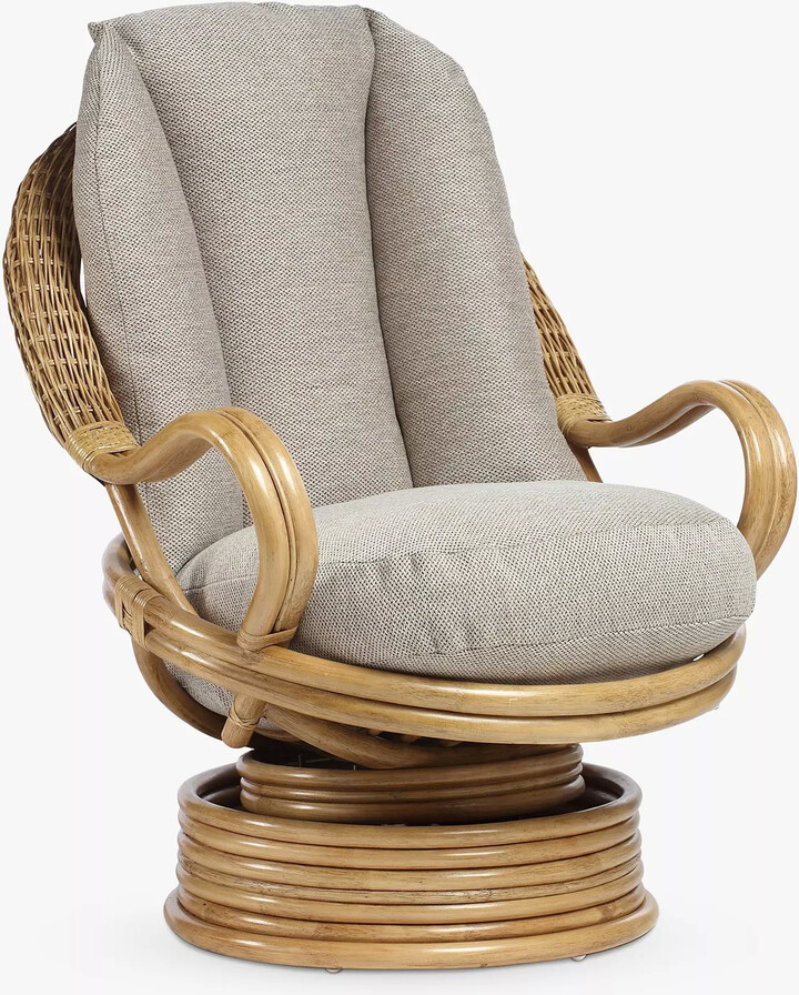 Desser Viola Deluxe Swivel Rattan Rocking Chair - ShopStyle Armchairs ...