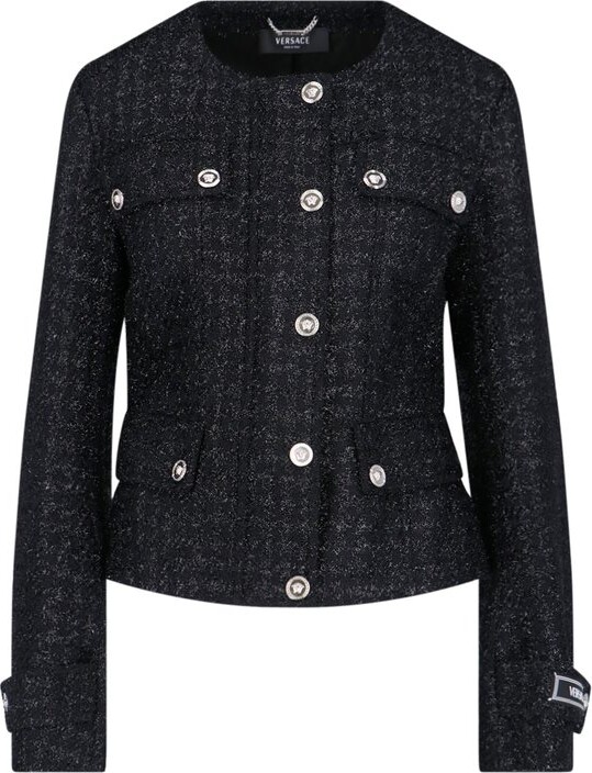 Versace Medusa Tweed Jacket - ShopStyle